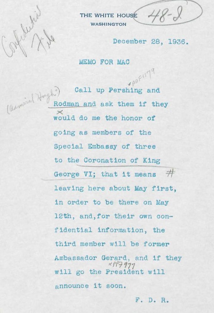 The Coronation of King George VI, May 12, 1937 – Forward with Roosevelt