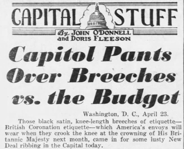 The Coronation of King George VI, May 12, 1937 – Forward with Roosevelt