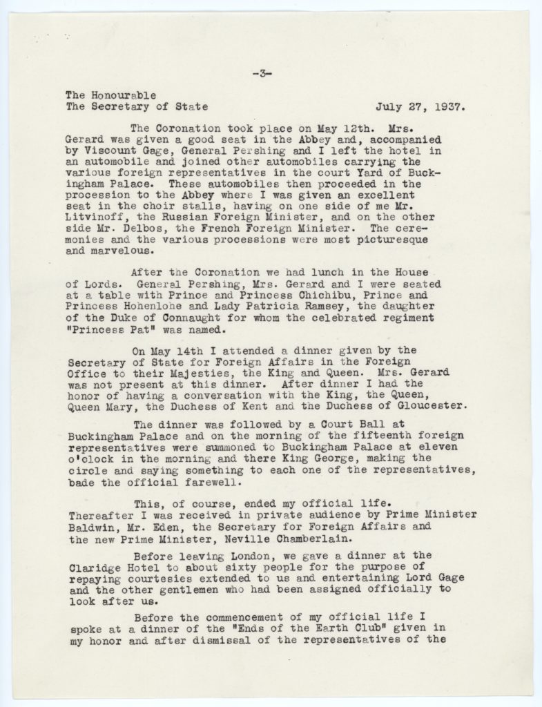 The Coronation of King George VI, May 12, 1937 – Forward with Roosevelt