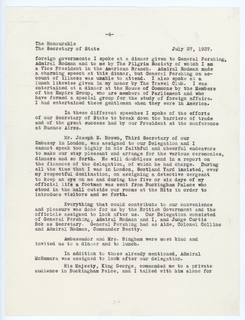 The Coronation of King George VI, May 12, 1937 – Forward with Roosevelt