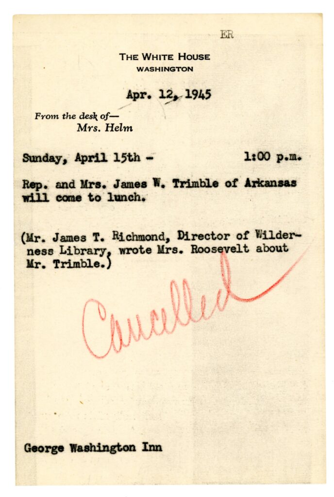 Flash, the President is Dead, April 12, 1945 – Forward with Roosevelt
