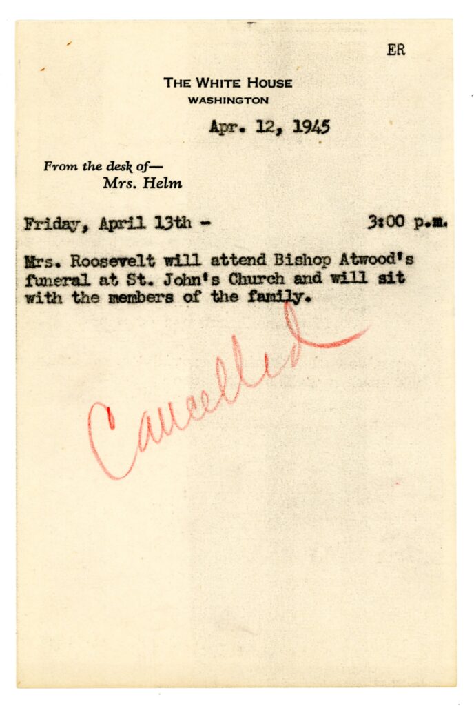 Flash, the President is Dead, April 12, 1945 – Forward with Roosevelt