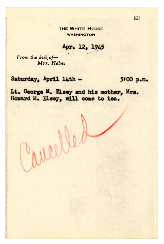 Flash, the President is Dead, April 12, 1945 – Forward with Roosevelt