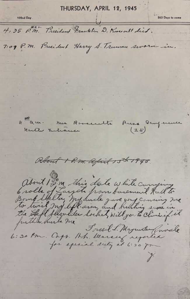 Flash, the President is Dead, April 12, 1945 – Forward with Roosevelt